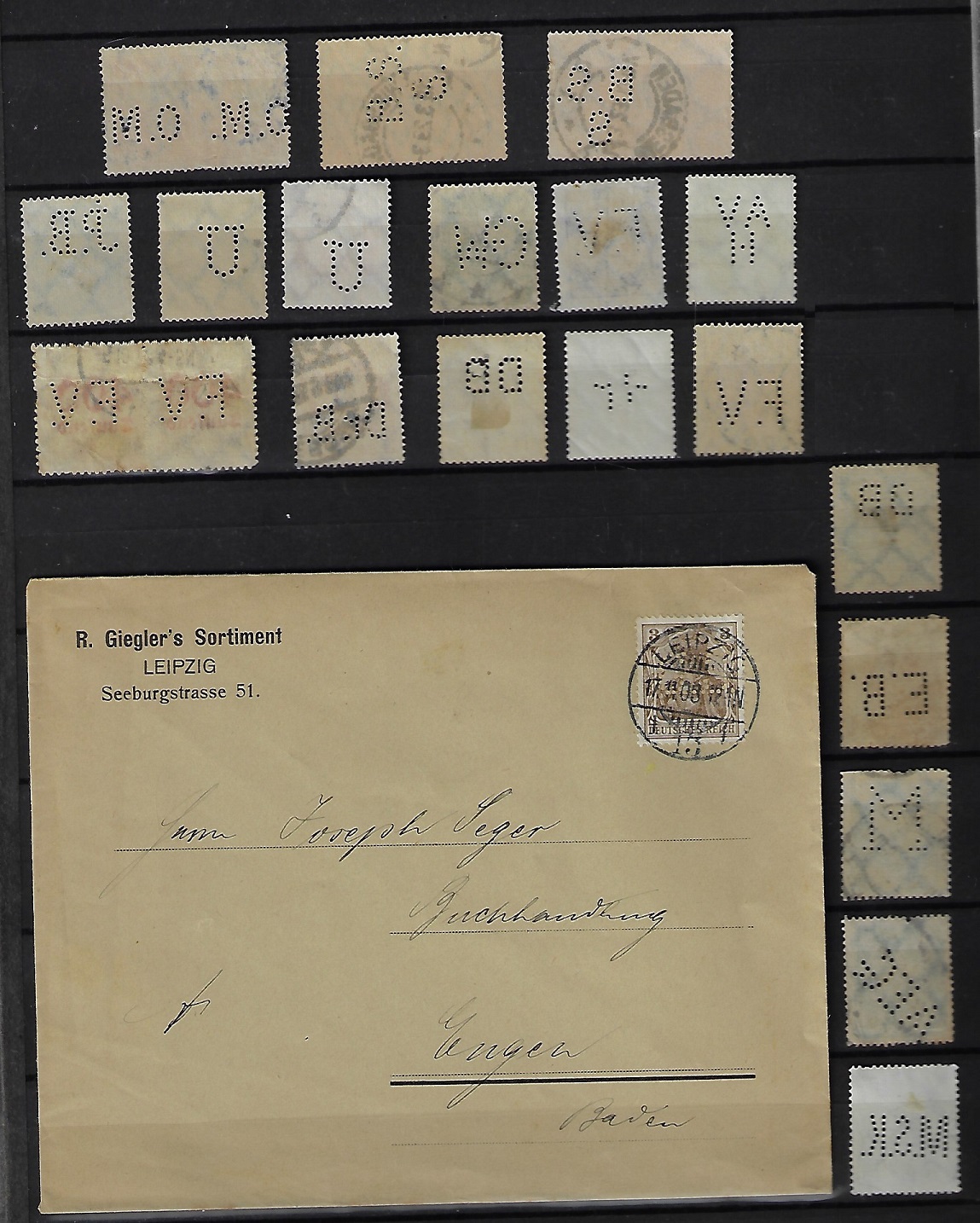 (14) FILATELIA - PERFINS