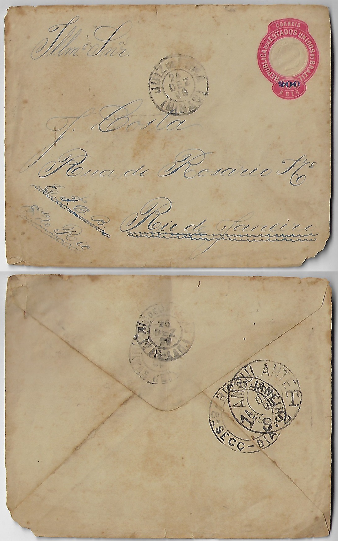 (08) FILATELIA - BRASIL - HISTÓRIA POSTAL