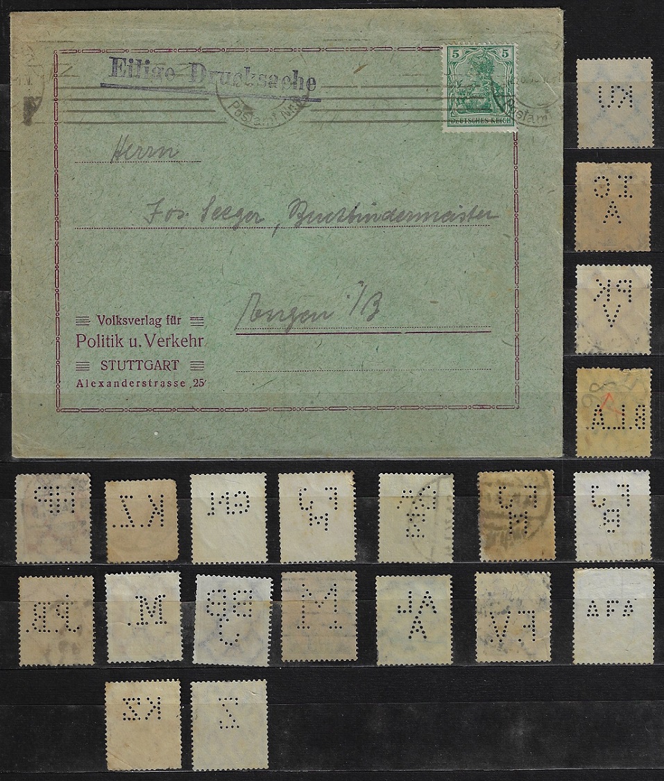 (14) FILATELIA - PERFINS